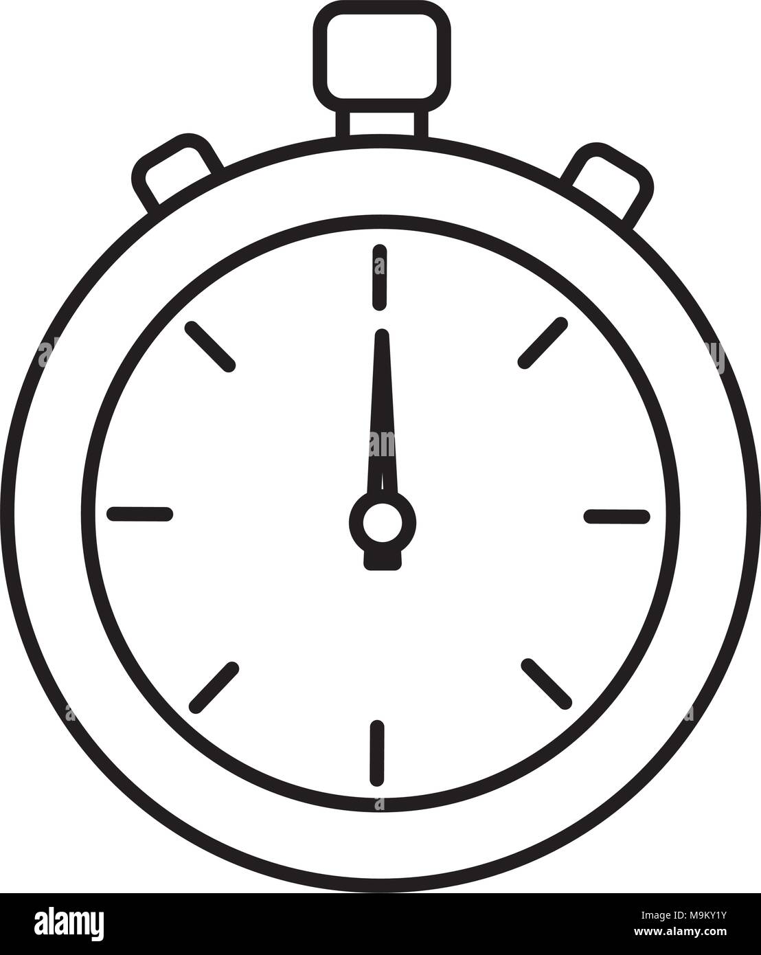 stopwatch fitness sport time measure image Stock Vector Image & Art - Alamy