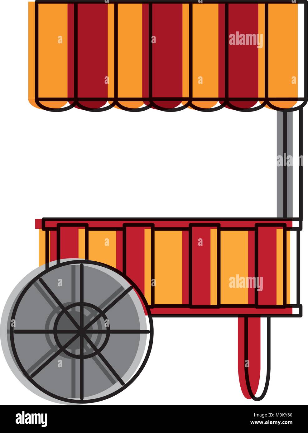 Circus tent popcorn stall hi-res stock photography and images - Alamy