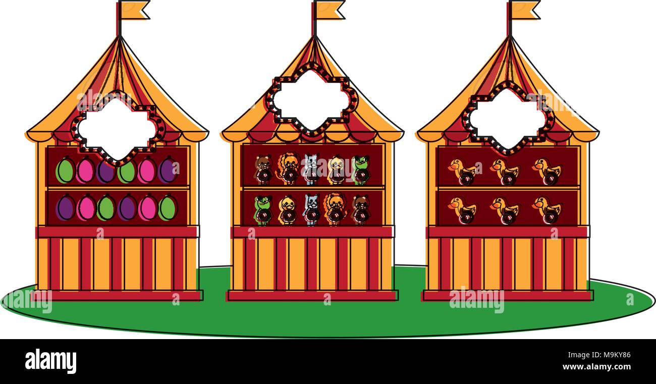 Carnival Games Booth Clipart