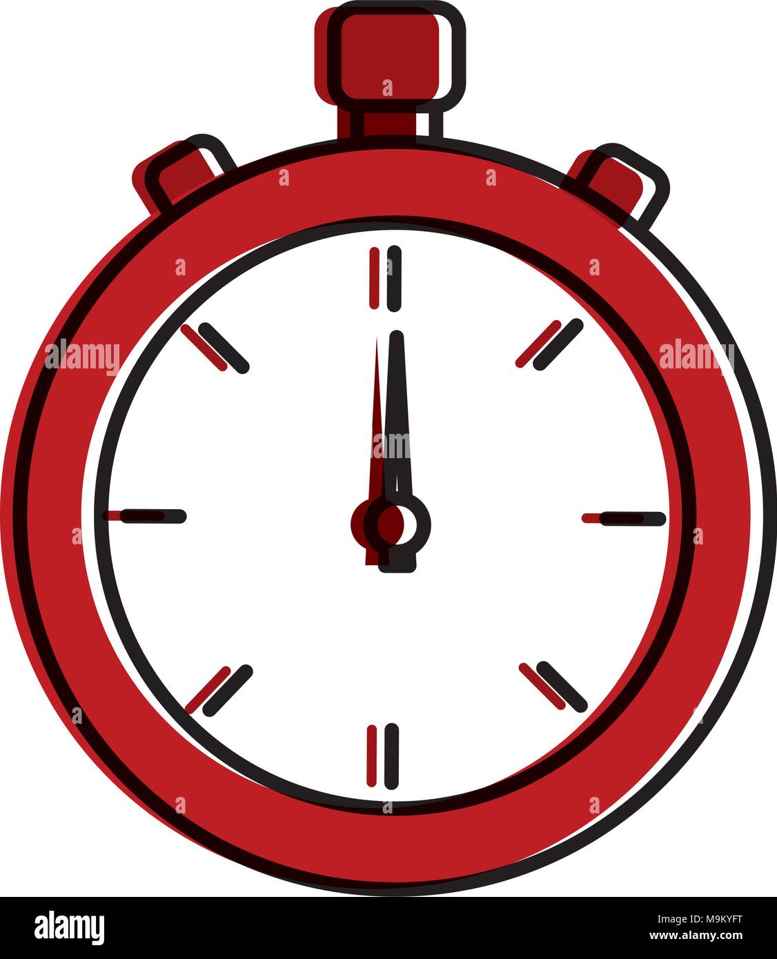 stopwatch fitness sport time measure image Stock Vector Image & Art - Alamy