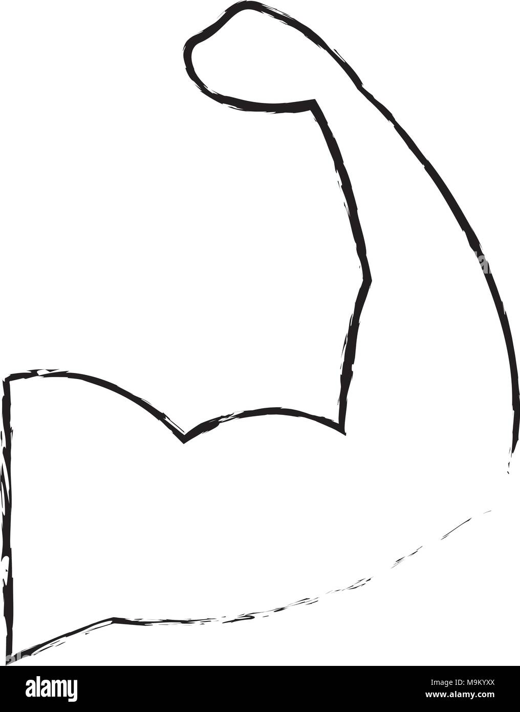 Man arm muscle flex Stock Vector Images - Alamy