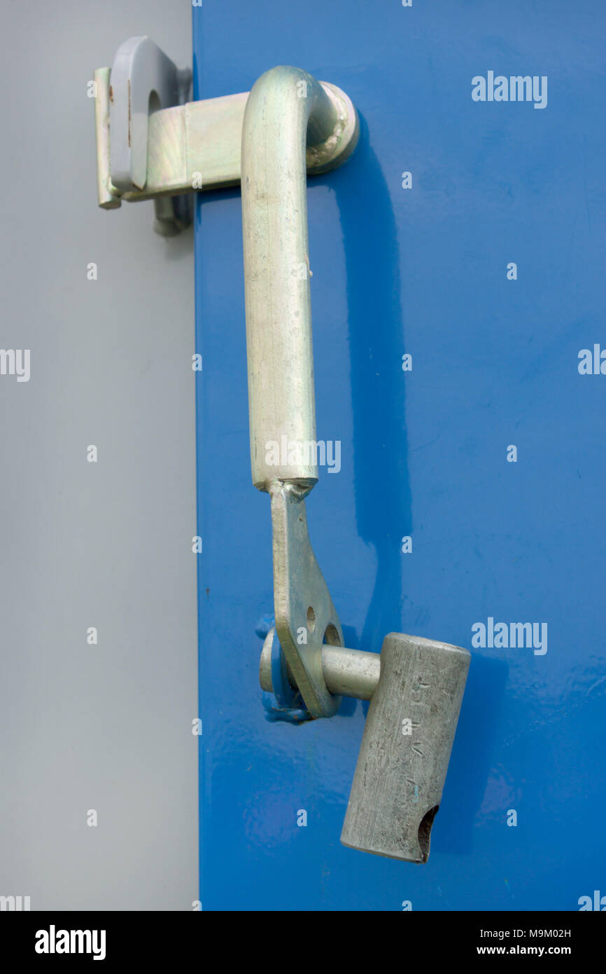 The lock on the door of transformer substation Stock Photo - Alamy