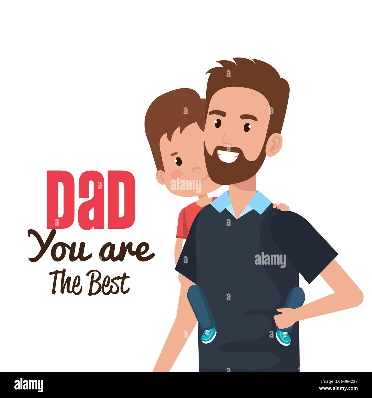 happy fathers day characters Stock Vector Image & Art - Alamy