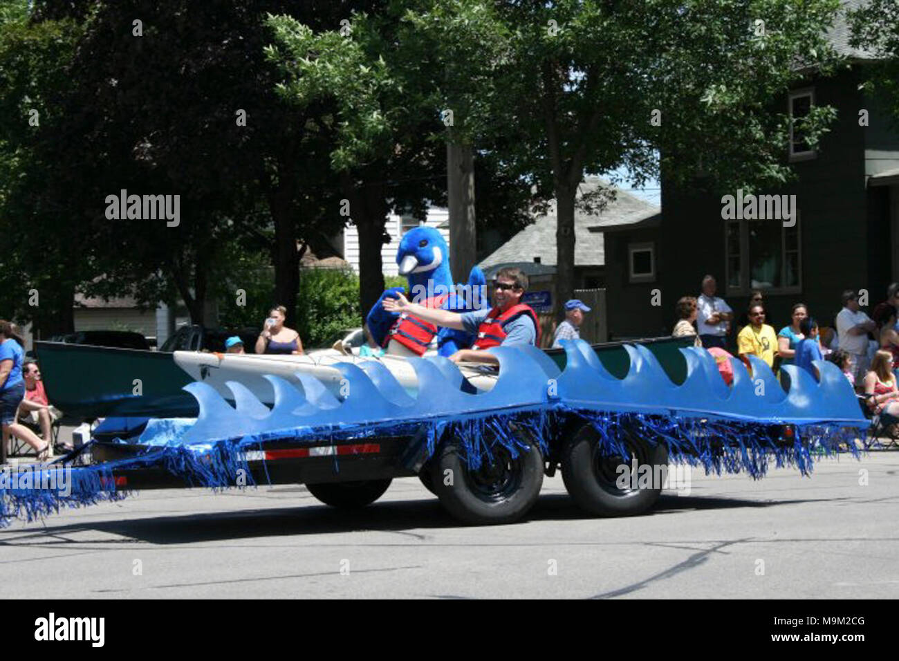 “Webster” the blue goose (STEP Val Johnson) and YCC crew Leader Nate ...