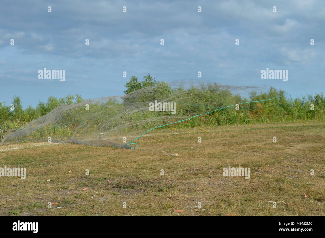 Net airborne for capture Stock Photo - Alamy