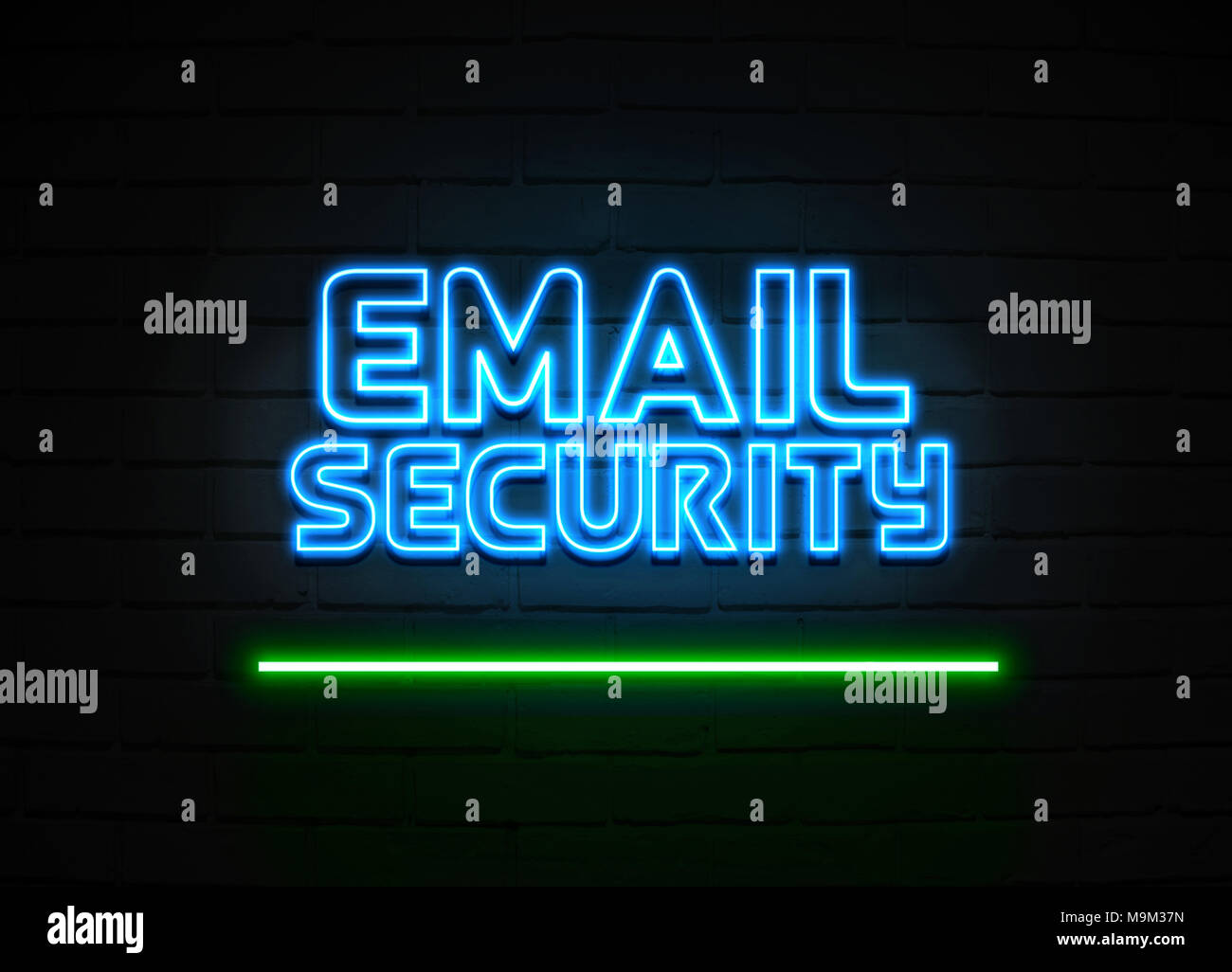 Blue email neon hi-res stock photography and images - Alamy