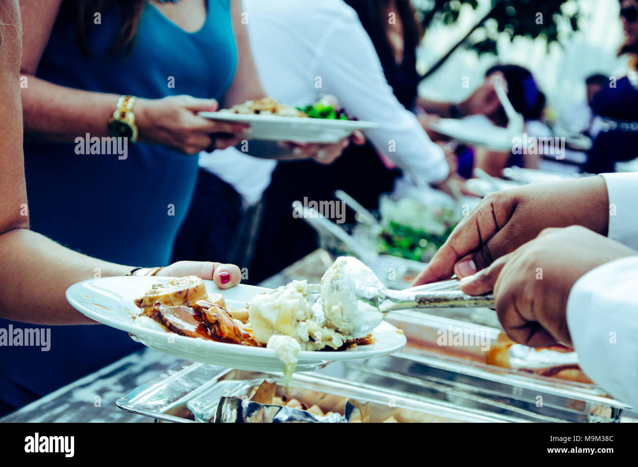 Buffet people hi-res stock photography and images - Alamy