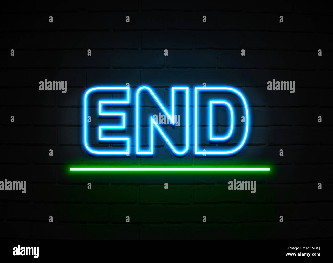 The End Sign Neon