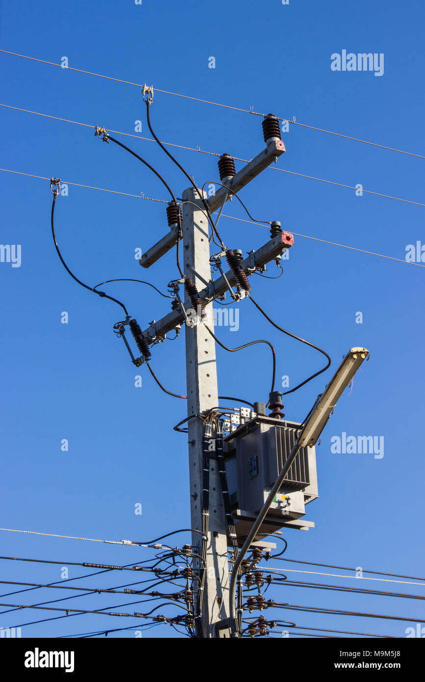 High tension pole hi-res stock photography and images - Alamy