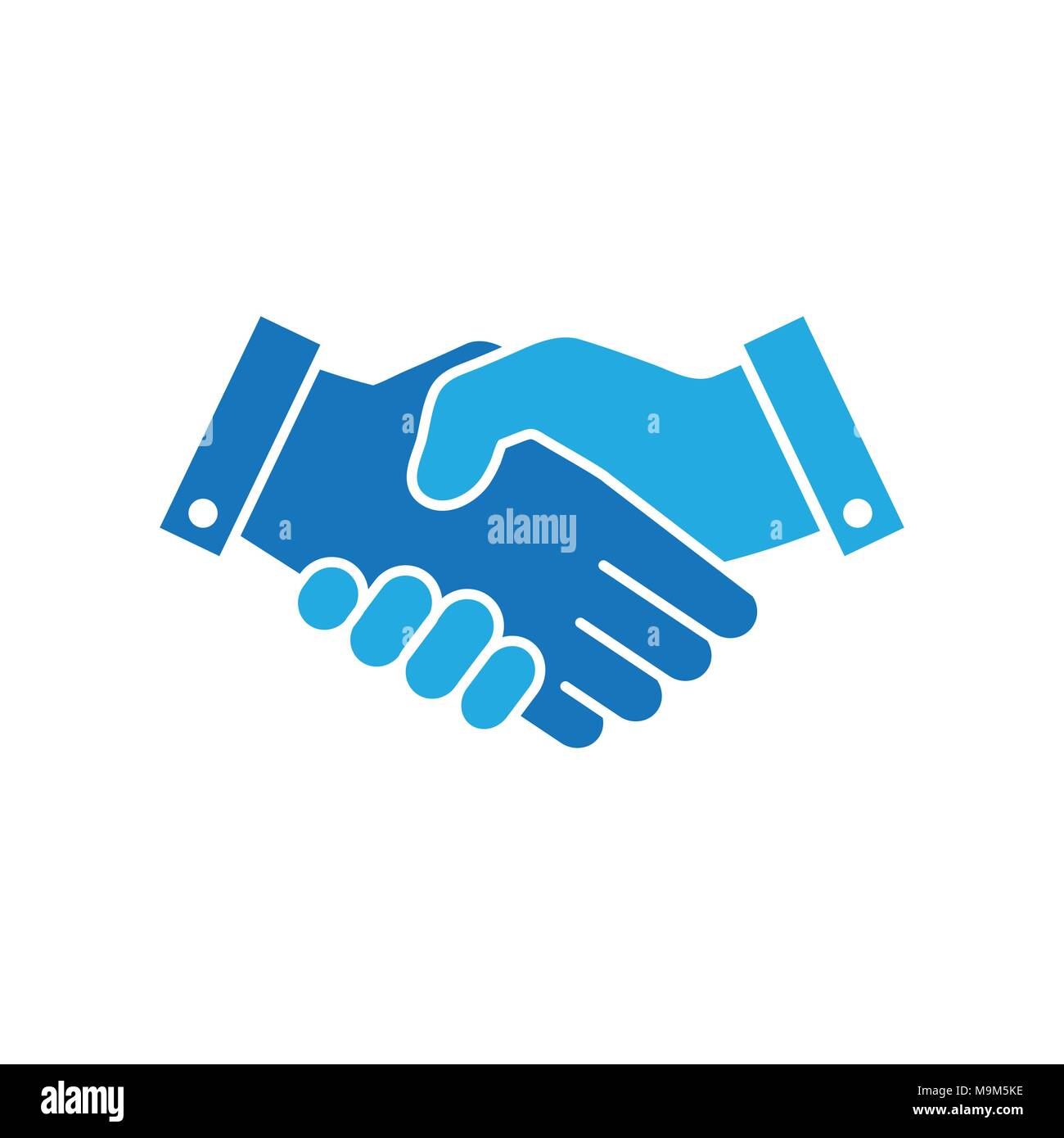 Shaking hands agreement vector icon Stock Vector Image & Art - Alamy