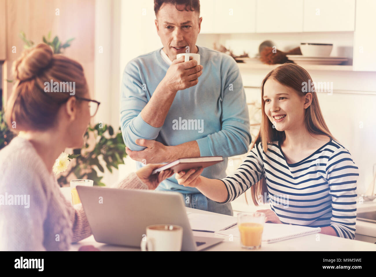 Mother giving advice to child hi-res stock photography and images - Alamy