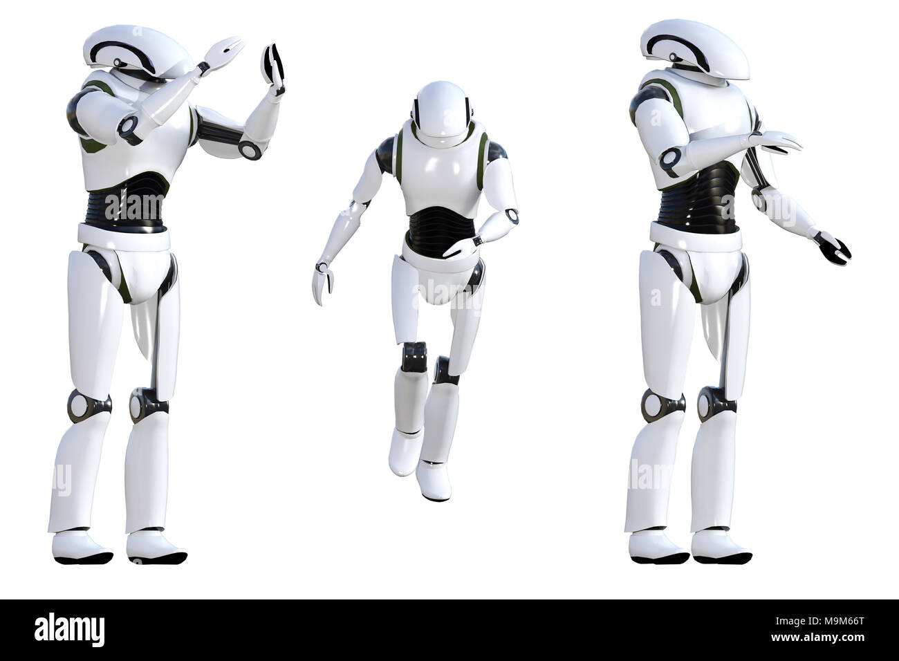 White robots hi-res stock photography and images - Alamy