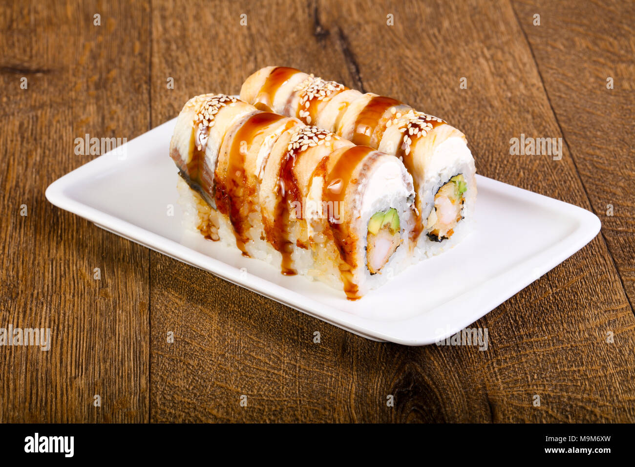Tradittional Japan Eel roll Stock Photo - Alamy