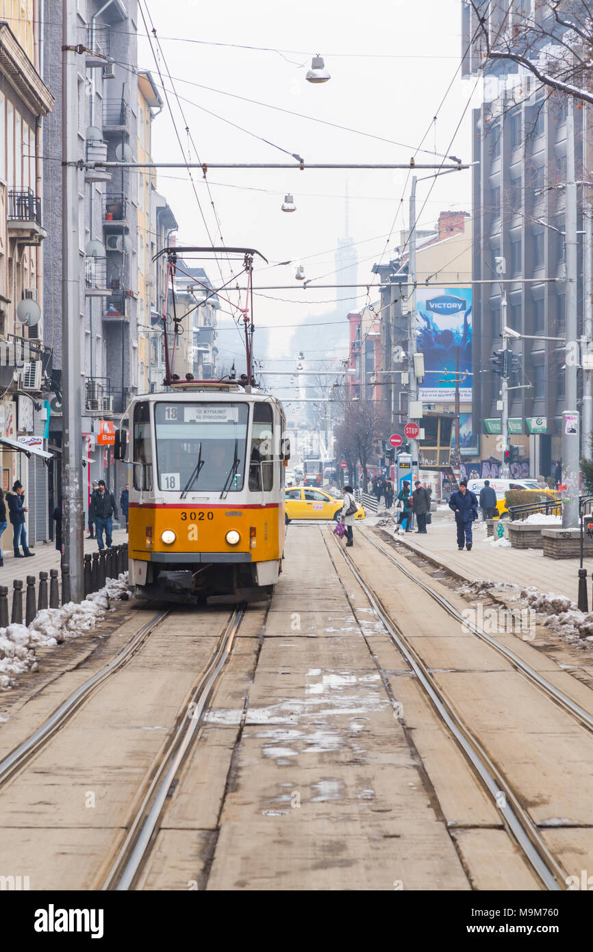 Tram travel sofia bulgaria hi-res stock photography and images - Alamy