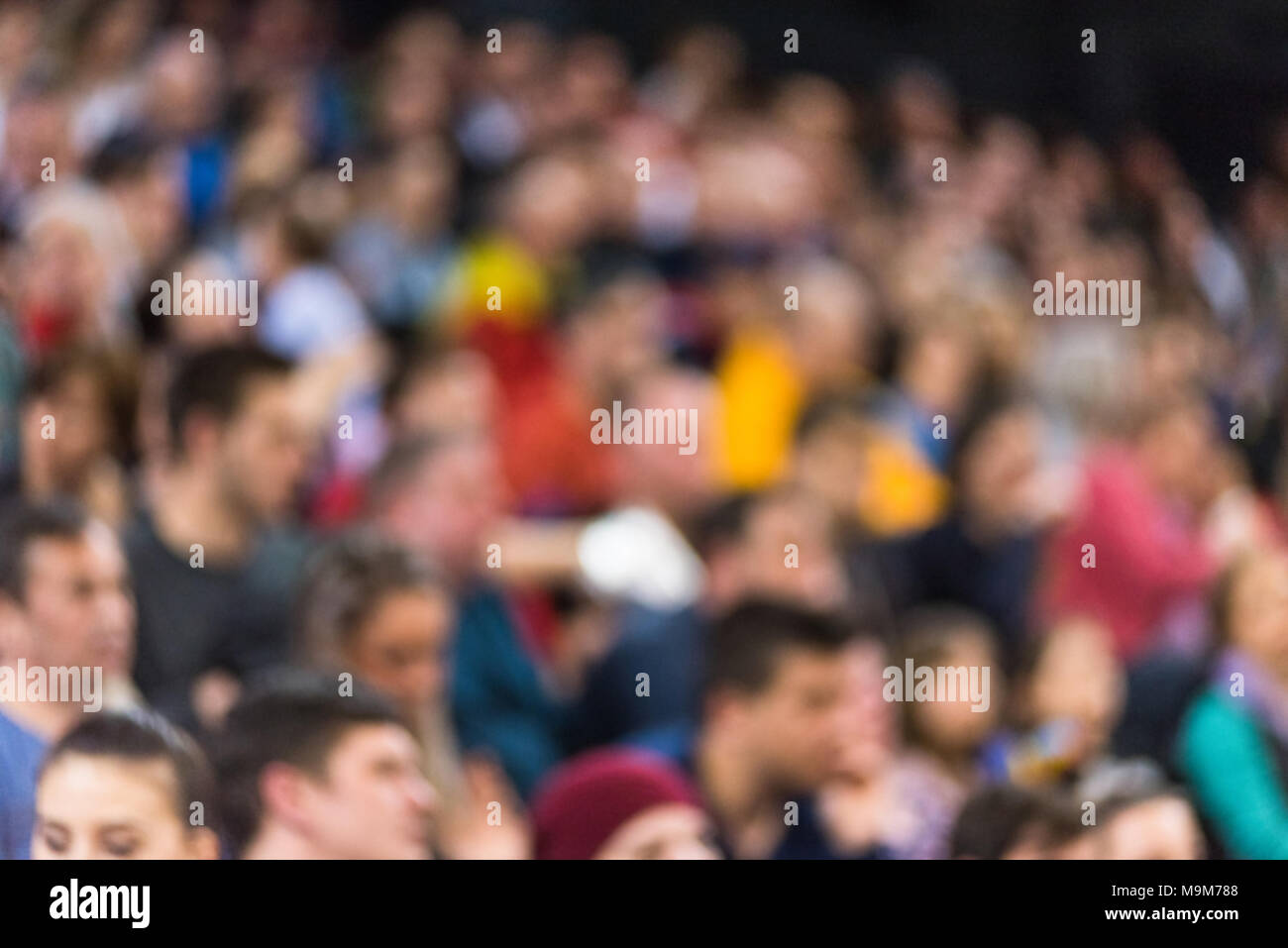 Blurred background crowd people stadium hi-res stock photography and ...