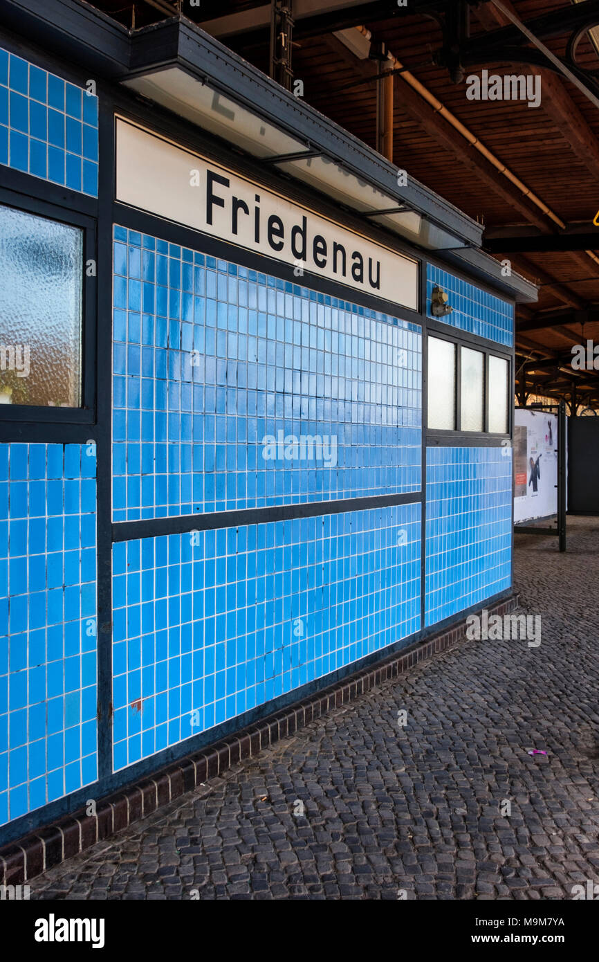 Berlin-Schöneberg. Friedenau S-bahn railway station serves S1 line ...