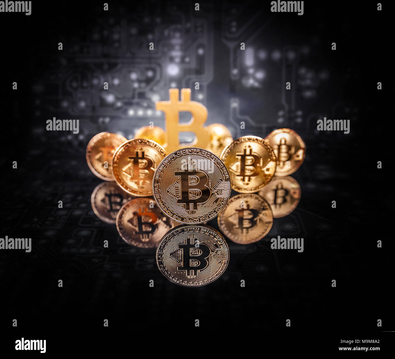 Cryptocurrency conceptual image bitcoin hi-res stock photography and ...