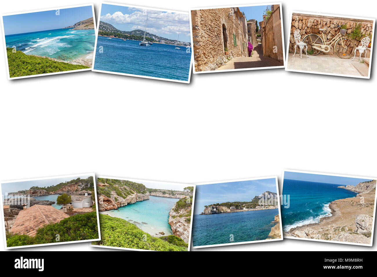 The collage from views of Palma de Mallorca, Spain. Collage travel ...
