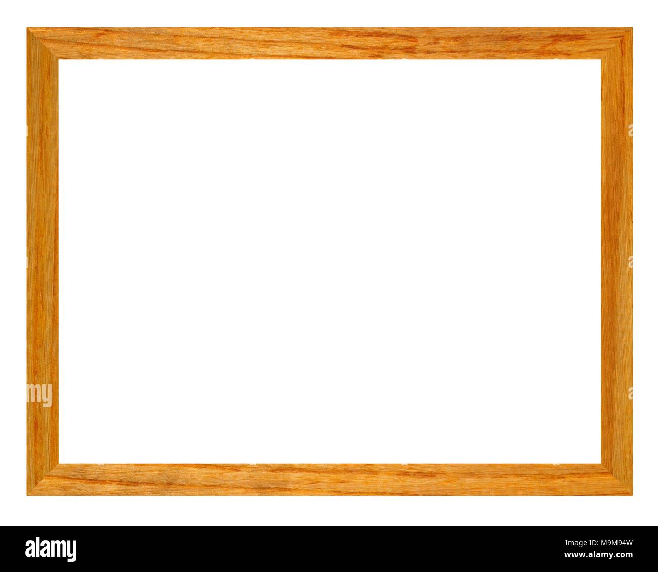 Big wooden frame isolated on white background Stock Photo - Alamy