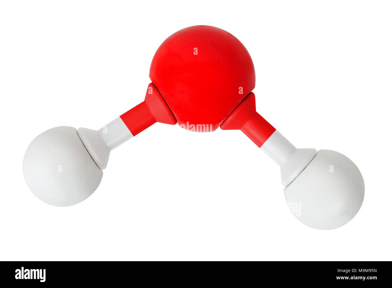 Model of water molecule isolated on white background Stock Photo - Alamy