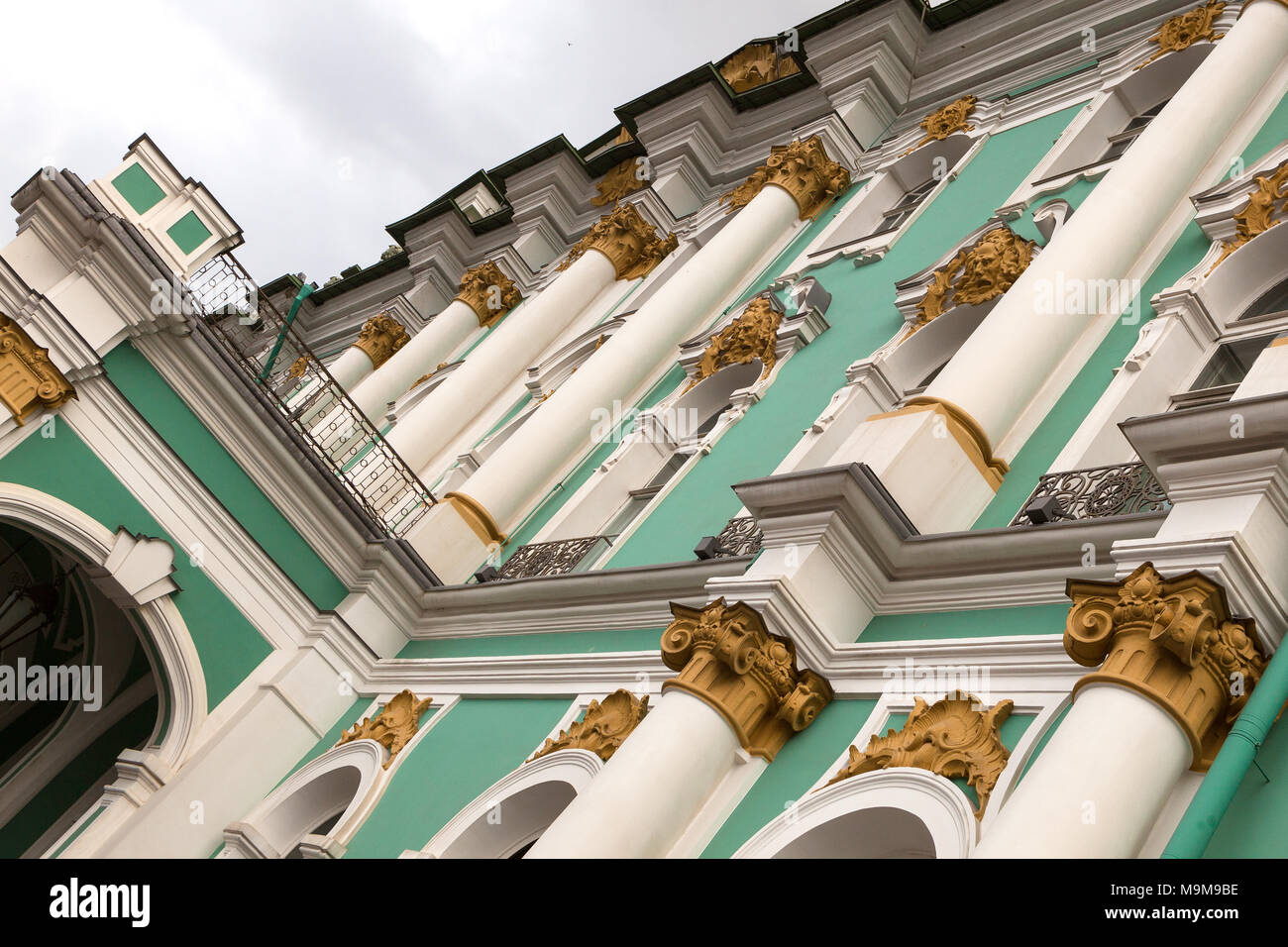 exterior architectural column Hermitage St Petersburg Russia Stock ...