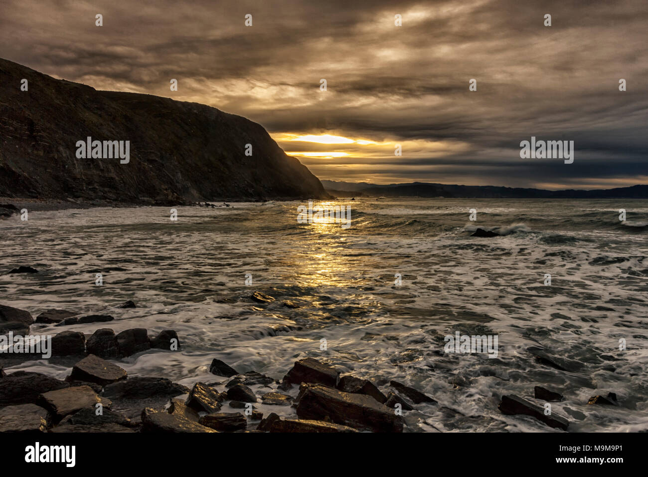 coast in barrika Stock Photo - Alamy