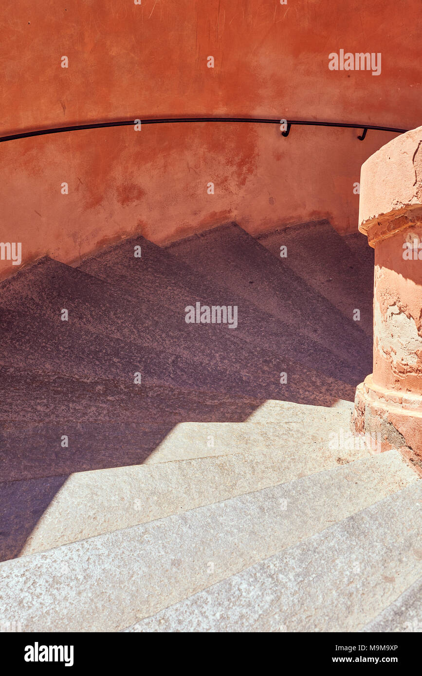 Stone steps in Italy Stock Photo - Alamy
