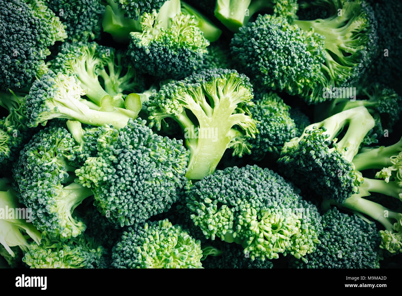 Raw broccoli florets Stock Photo - Alamy