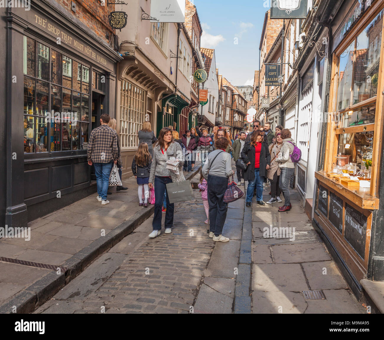 A street scene in the Shambles,York,North Yorkshire,England,UK Stock ...