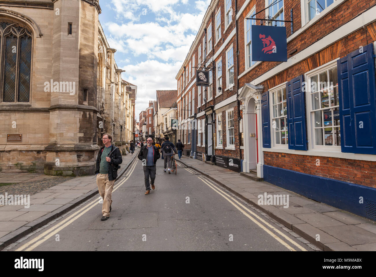 High petergate street in york hi-res stock photography and images - Alamy