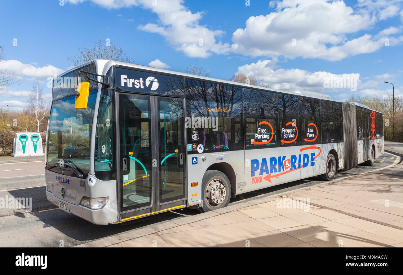 The Park and Ride stop at Rawcliffe Bar in York,North Yorkshire,England ...