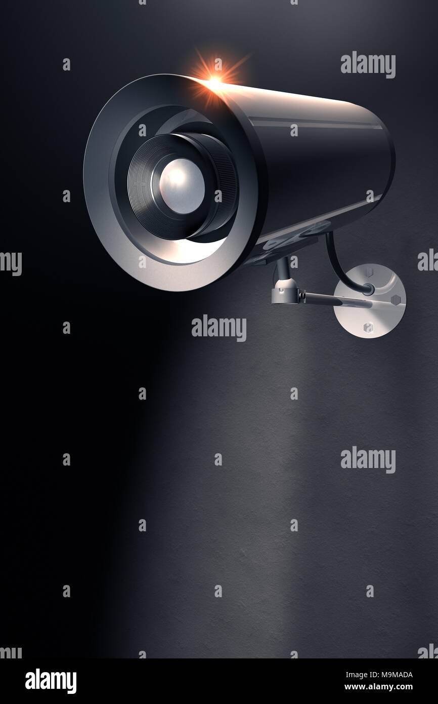 3D rendering of a security Camera Stock Photo - Alamy