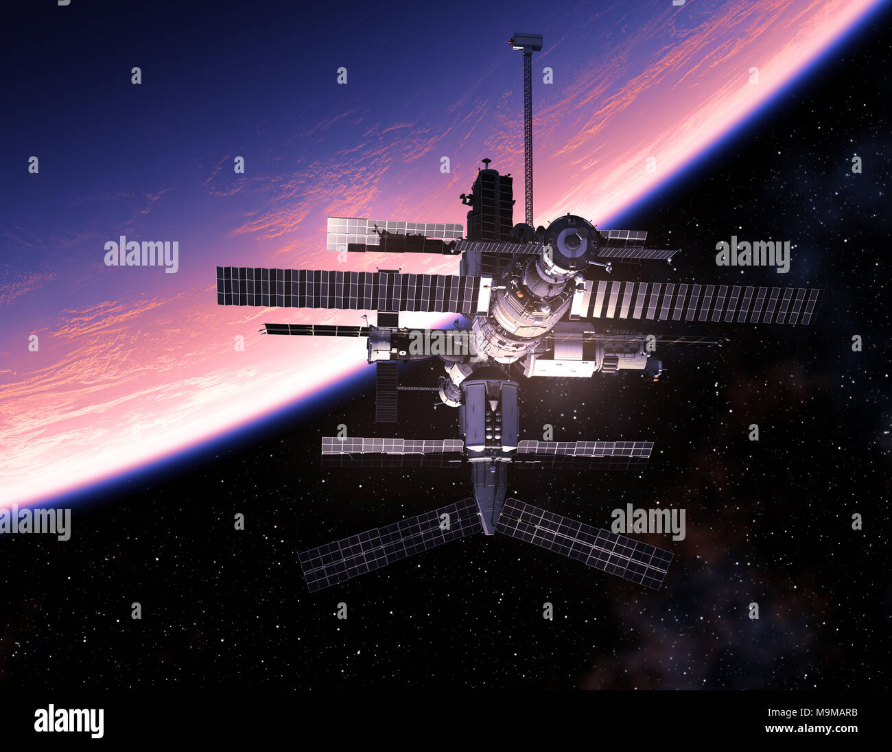 Orbiting space station hi-res stock photography and images - Alamy