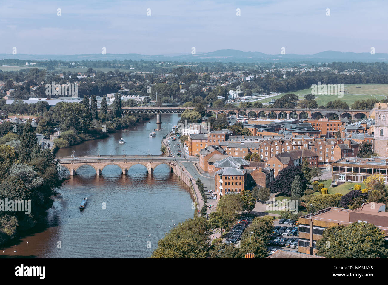 Worcester, UK - including River Seven. As viewed from Worcester ...