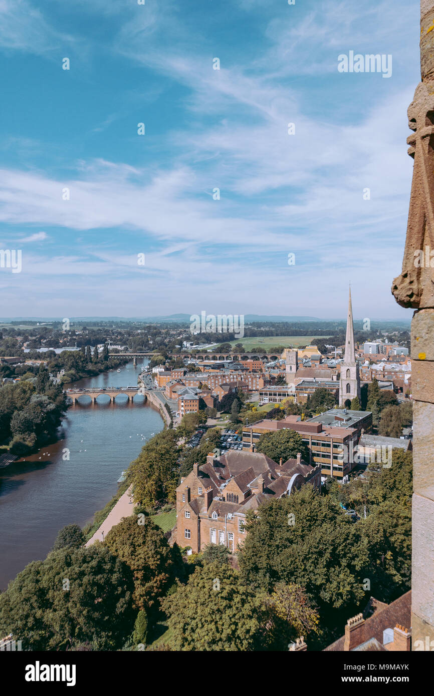 Worcester, UK - including River Seven. As viewed from Worcester ...
