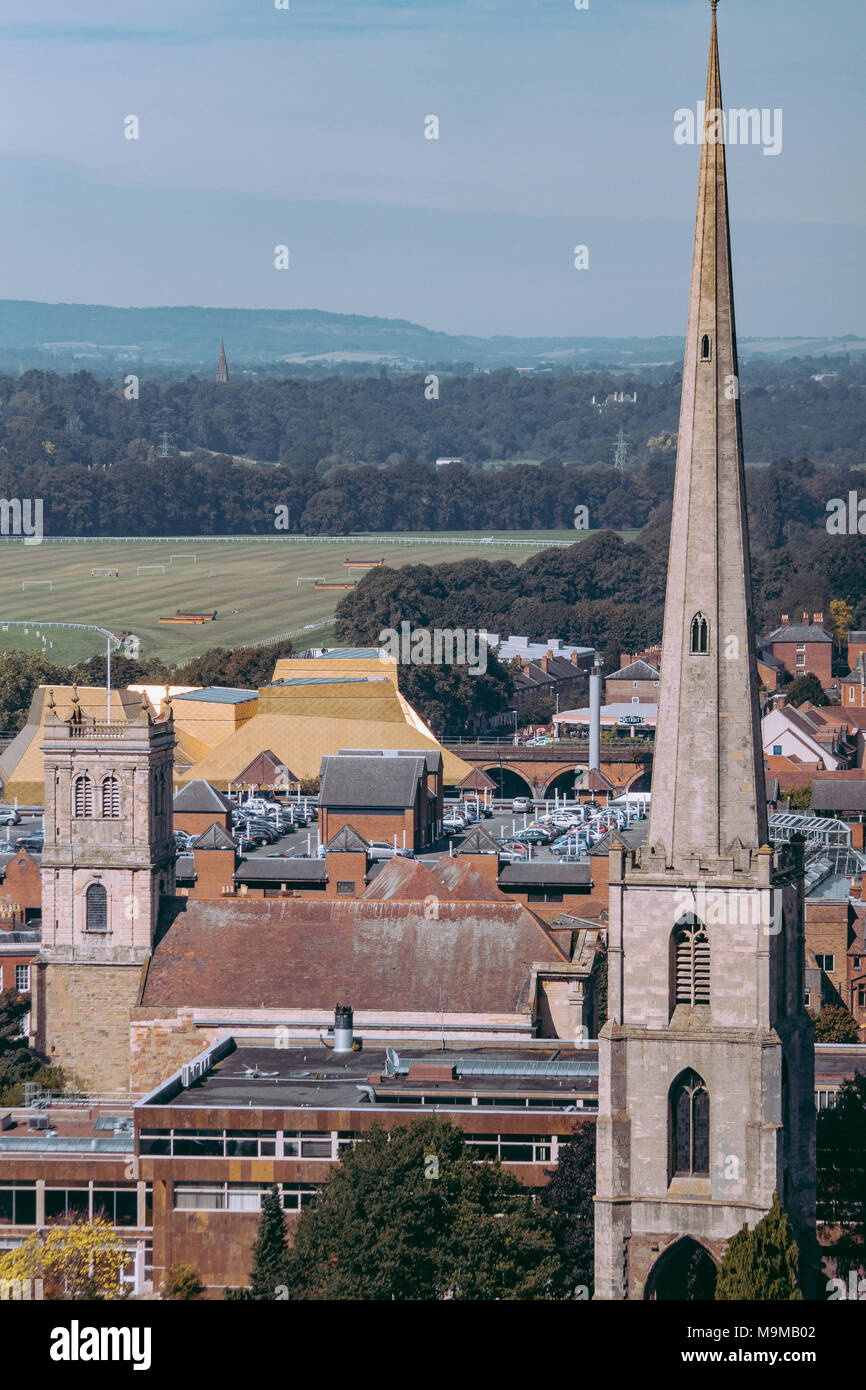 Worcester river cathedral aerial hi-res stock photography and images ...