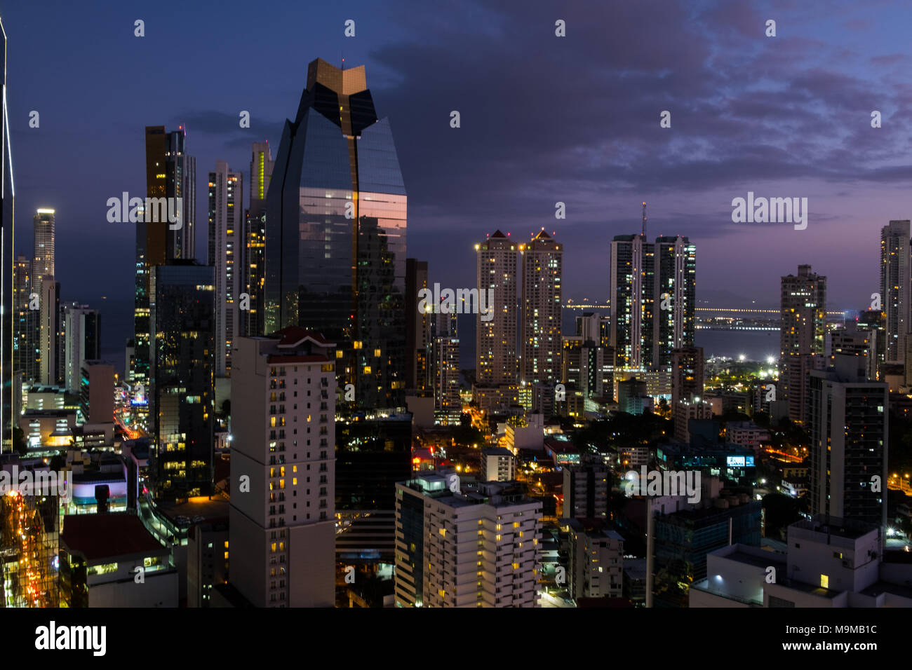 city skyline at night - modern skyscraper building cityscape at night ...
