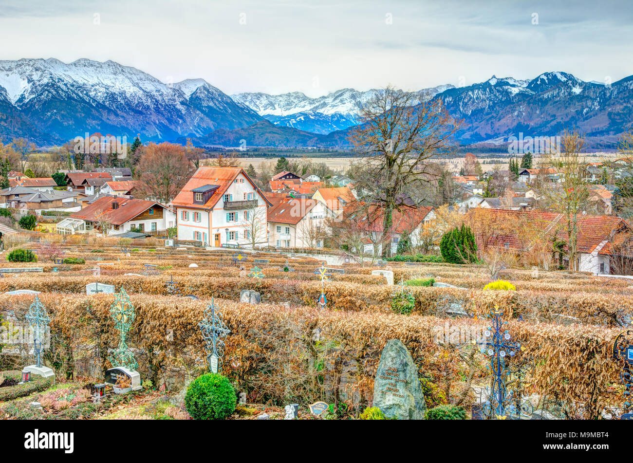Graveyard germany mountain cemetery hi-res stock photography and images ...