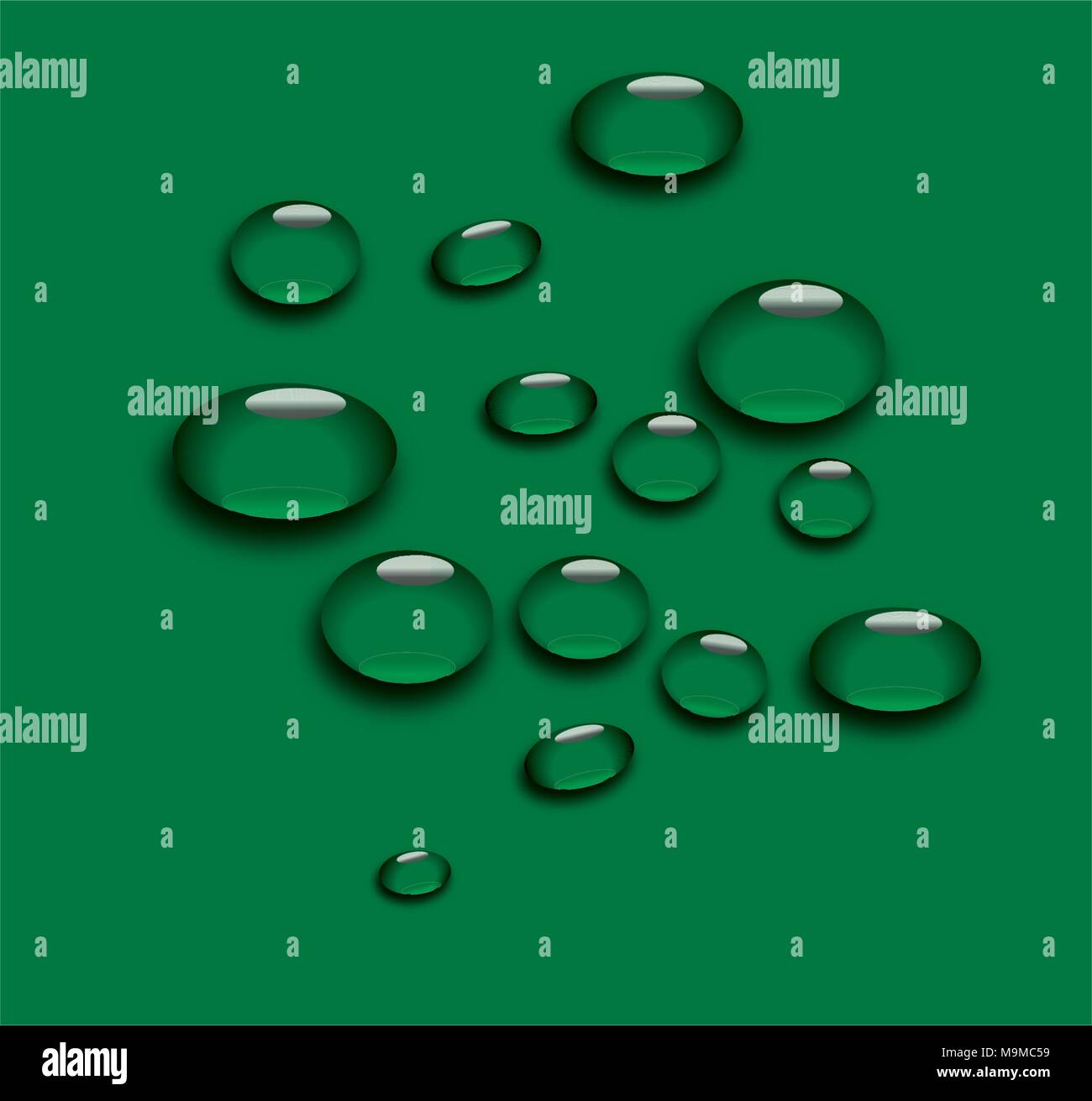 Vector set of realistic water droplets Stock Vector Image & Art - Alamy