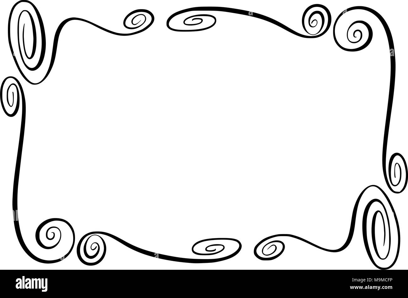 Squiggle Border Clipart