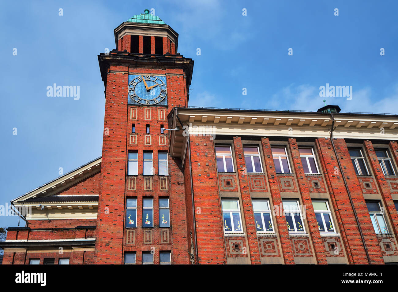 Neo-Gothic tower red-brick building in Poznan Stock Photo - Alamy