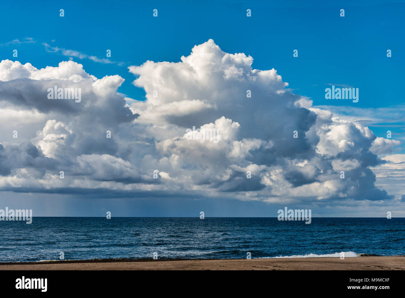Big Clouds over Ocean outside Denmark Stock Photo - Alamy
