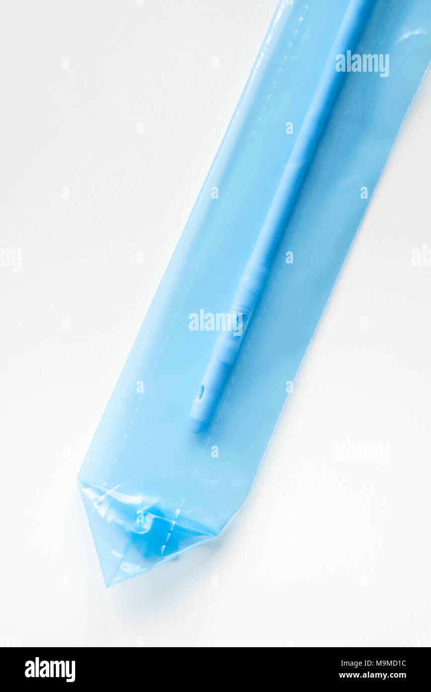 A catheter in it's sterile packet Stock Photo - Alamy