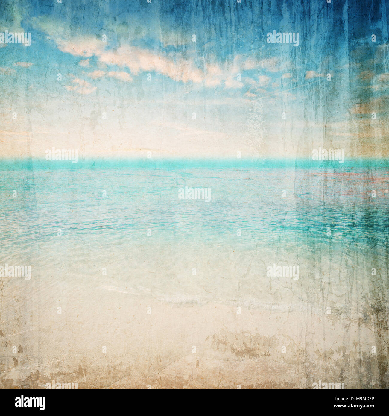 Beach vintage background landscape Stock Photo - Alamy