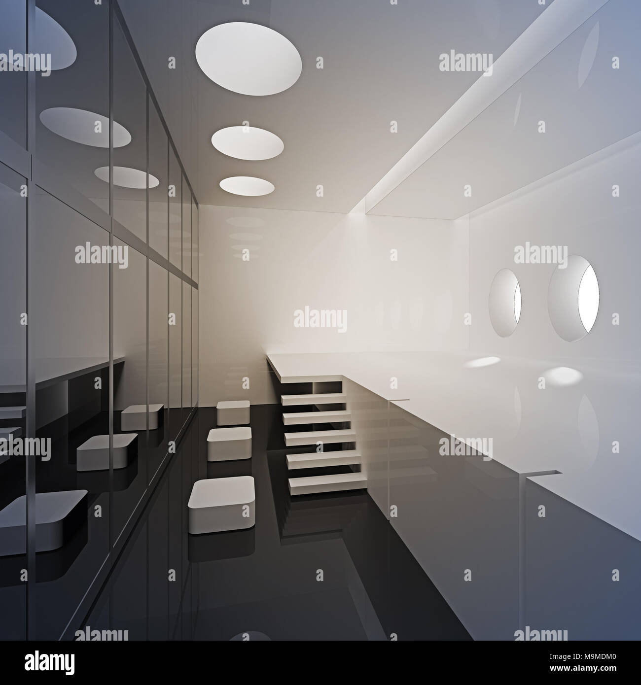 Luxury hotel project 3d rendering Stock Photo - Alamy