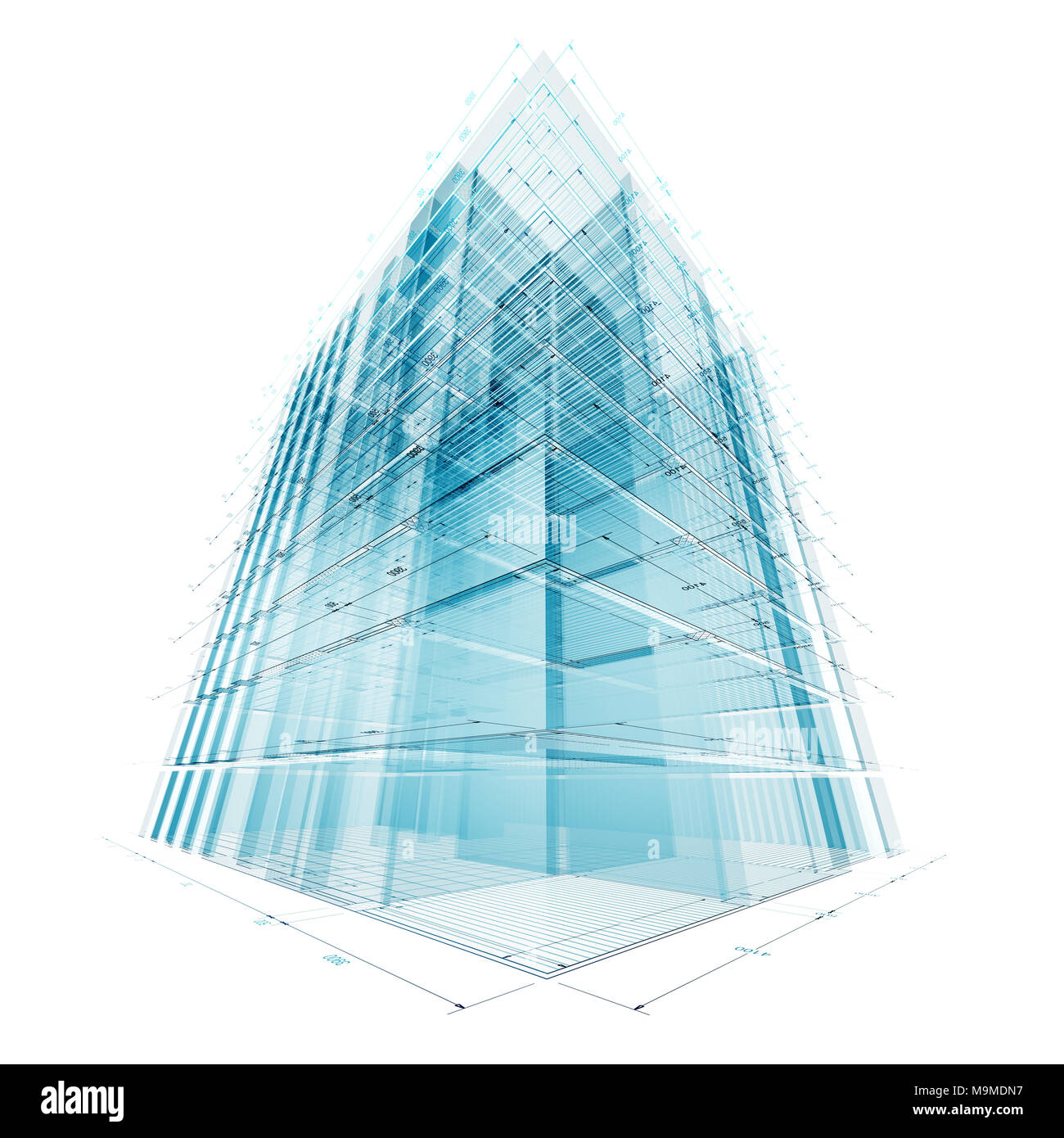 Construction architecture industry 3d rendering Stock Photo - Alamy