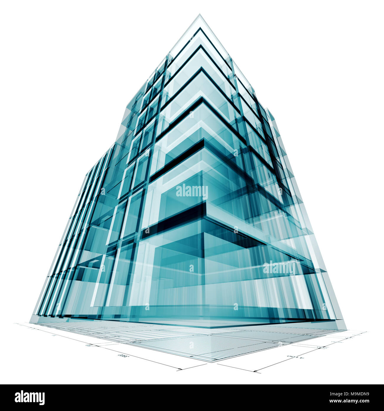 Building project construction 3d rendering Stock Photo - Alamy