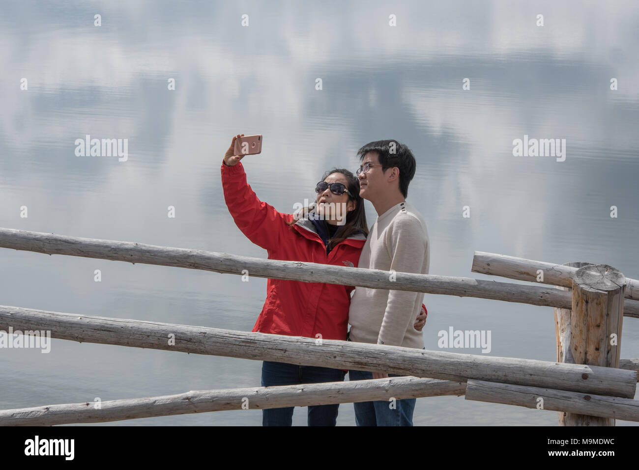 People taking selfie in hi-res stock photography and images - Alamy