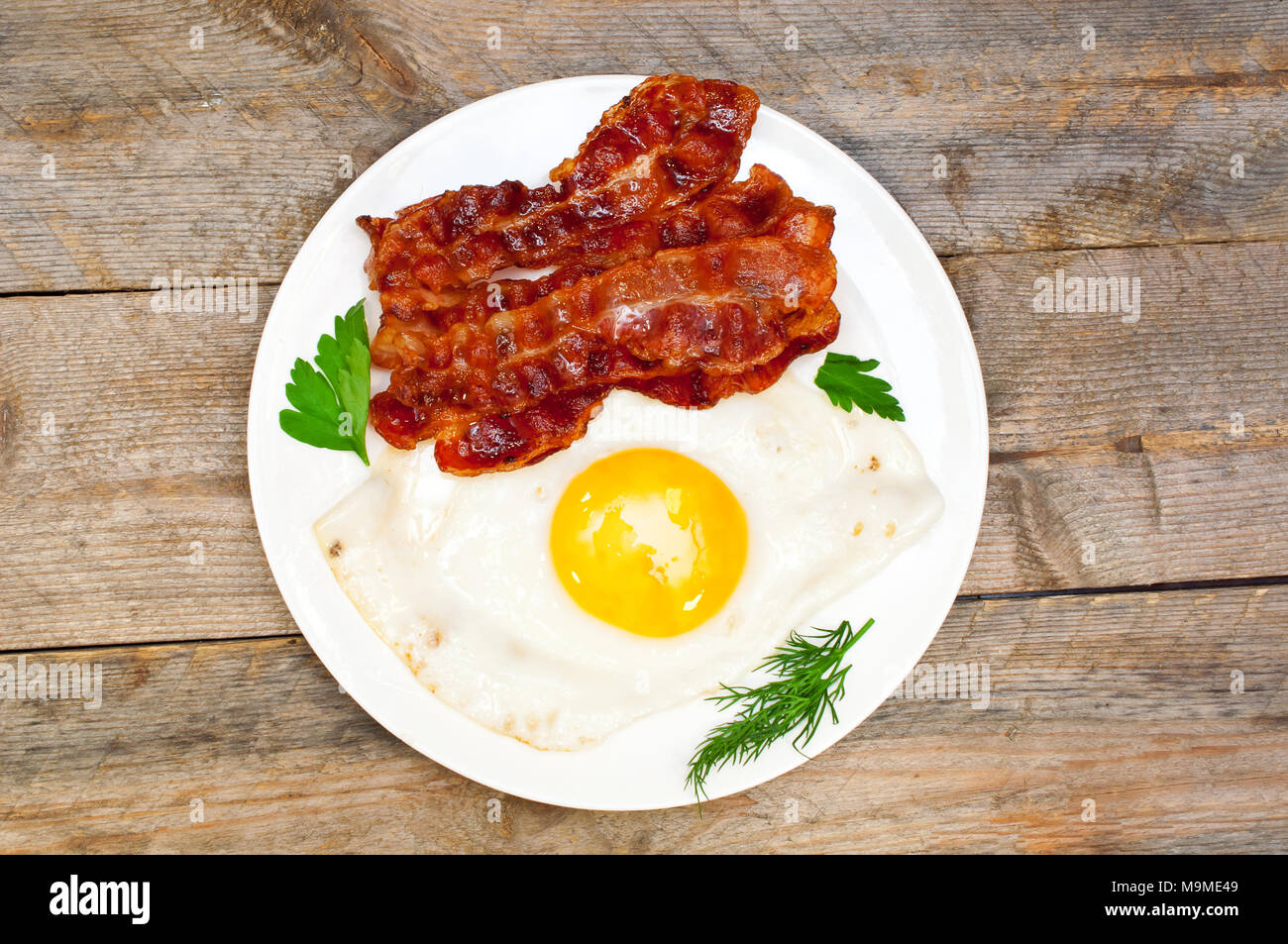 bacon and eggs Stock Photo - Alamy