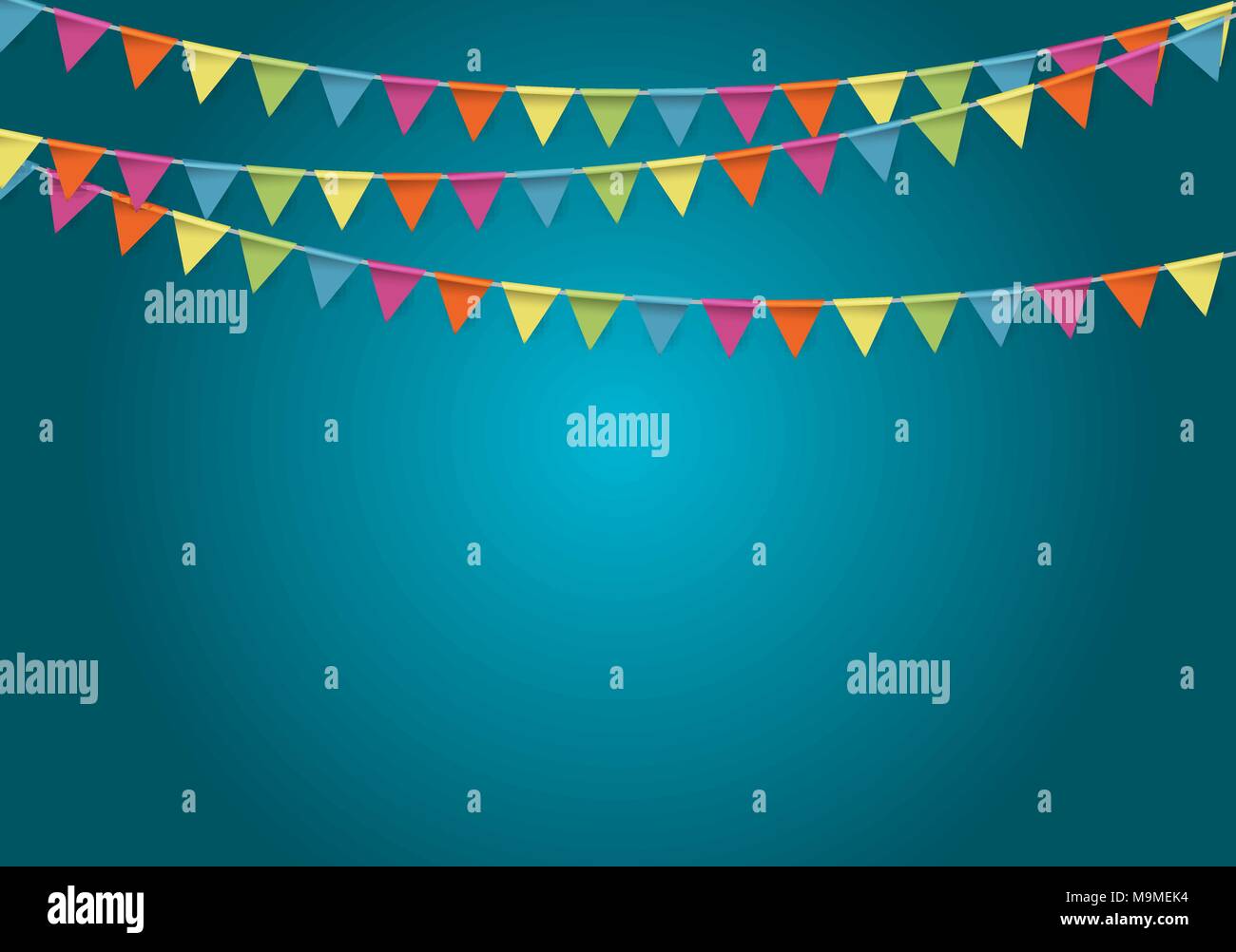 Party Background with Flags Vector Illustration Stock Vector Image ...